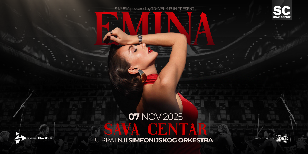 Emina Jahović – Svetska turneja “Svitanje” u Sava Centru | 7. novembar 2025